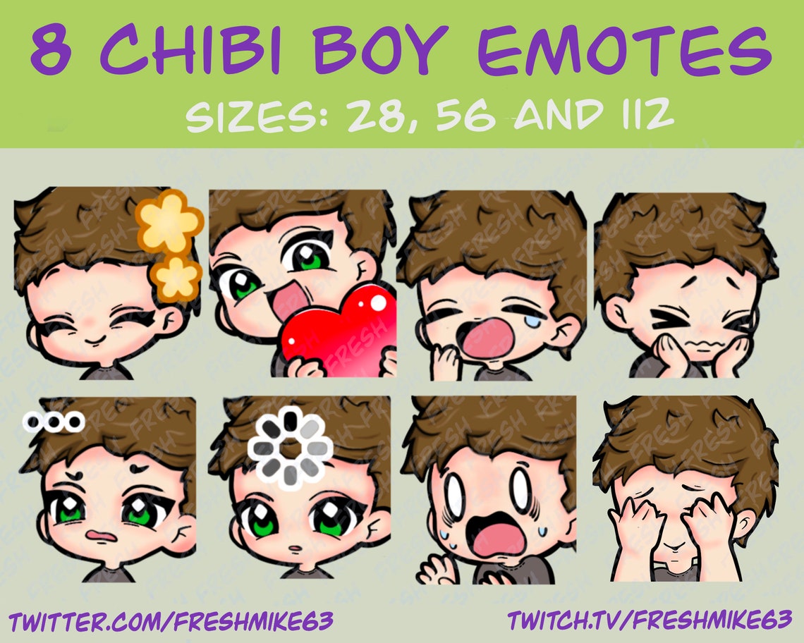 Boy Twitch Emotes , 8 Boy Emotes, Twitch Emotes, Discord Emotes ...