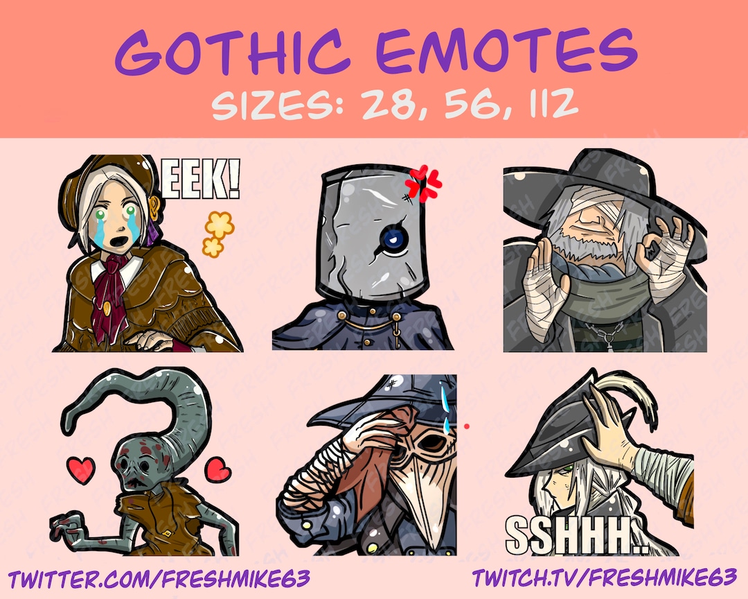 Gothic Emotes | Soulsborn Emotes | Knight Emotes | Emotes | Twitch ...