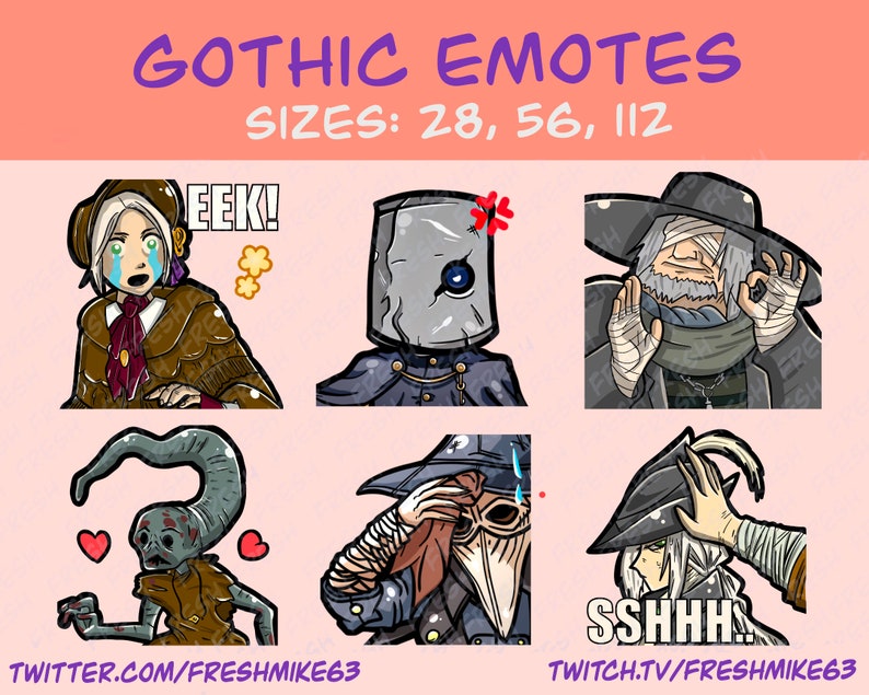Gothic Emotes | Soulsborn Emotes | Knight Emotes | Emotes | Twitch ...