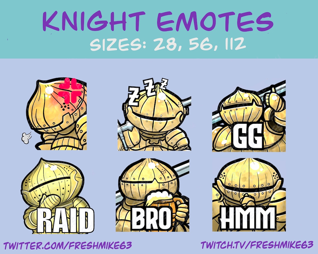 Onion Knight | Soulsborn Emotes | Knight Emotes | Emotes | Twitch Emote ...