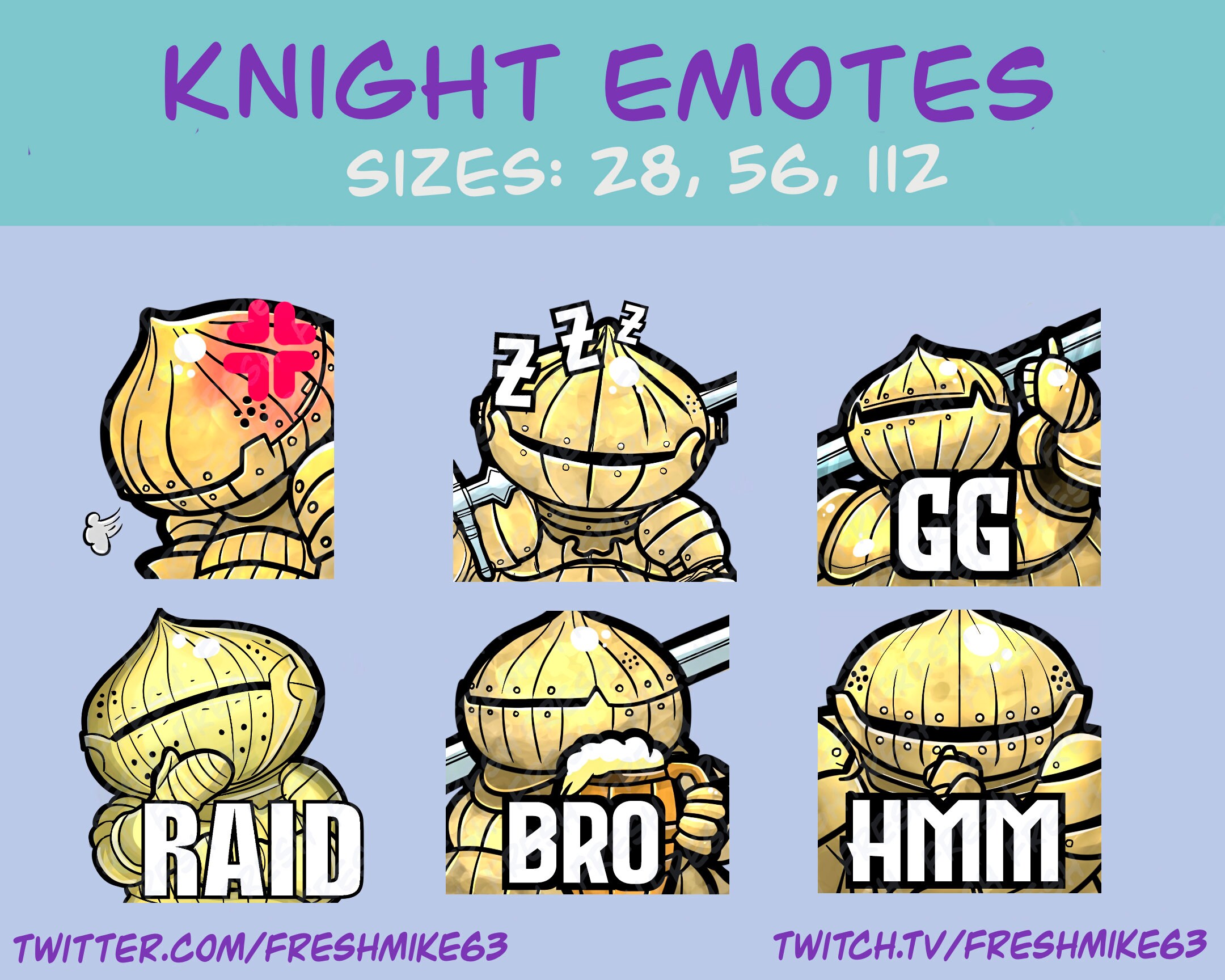 Onion Knight | Soulsborn Emotes | Knight Emotes | Emotes | Twitch Emote ...