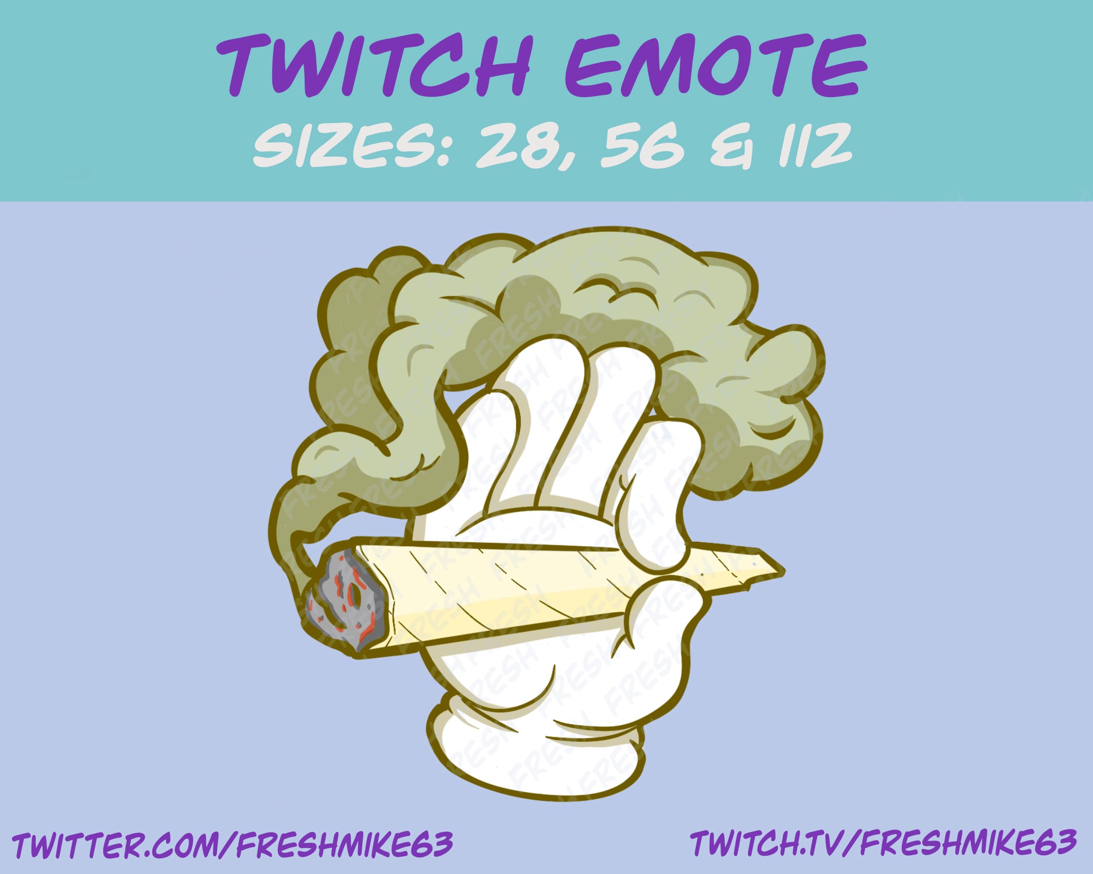 Spliff Emote | Weed Emote | Twitch Emote | Youtube Emote | Discord ...