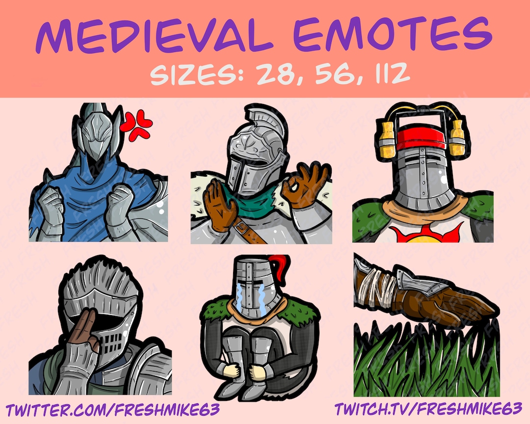 Medieval Emotes | Knight Emotes | Emotes | Twitch Emote | Youtube Emote ...