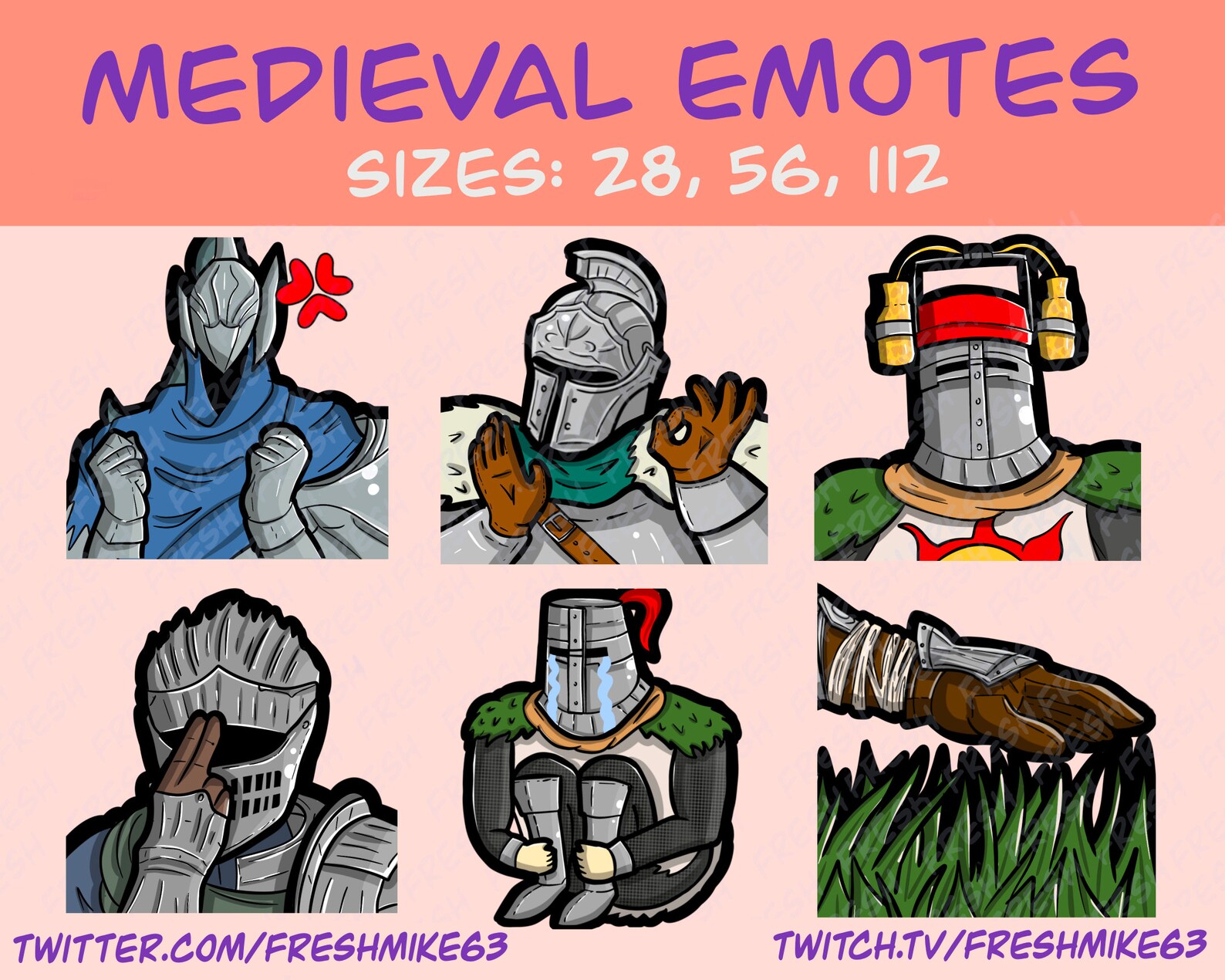 Medieval Emotes | Knight Emotes | Emotes | Twitch Emote | Youtube Emote ...