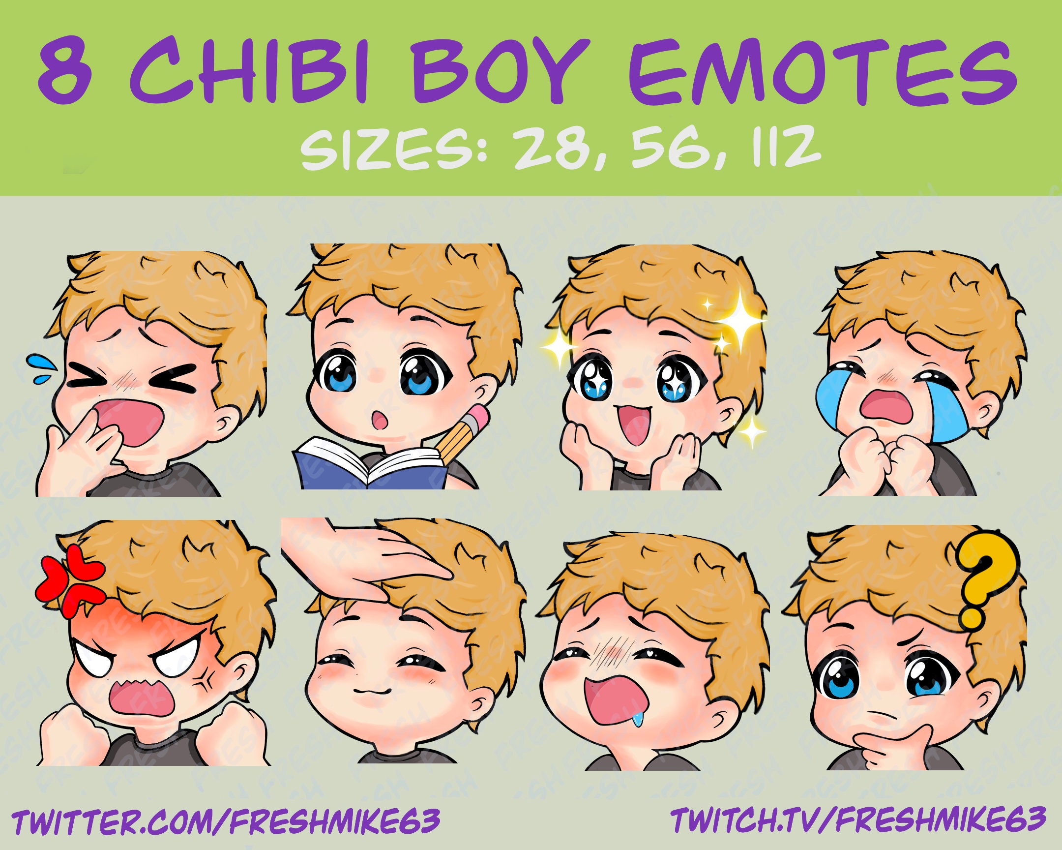 Boy Twitch Emotes , 8 Boy Emotes, Twitch Emotes, Discord Emotes ...