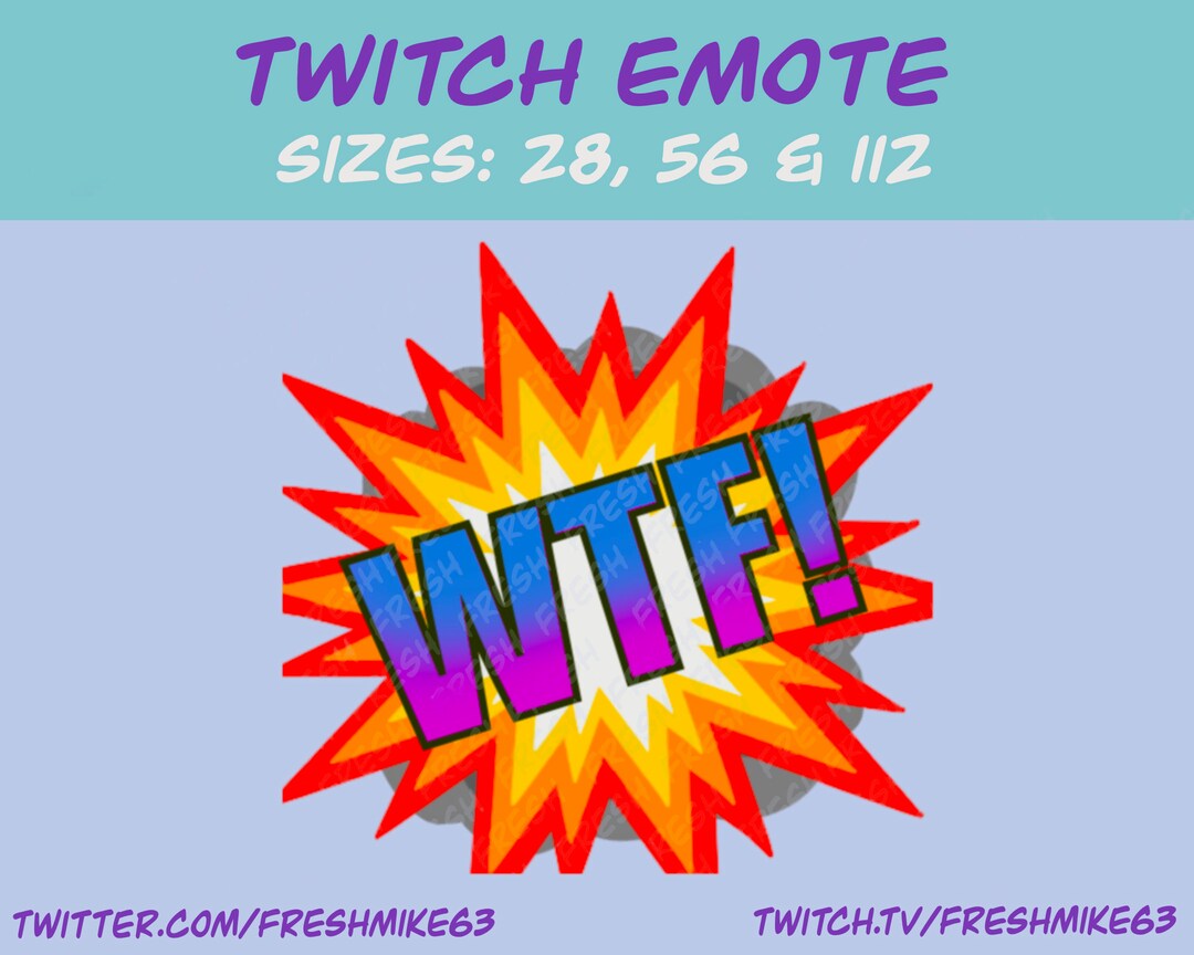 WTF Emote | Twitch Emote | Youtube Emote | Discord Emote | Community ...