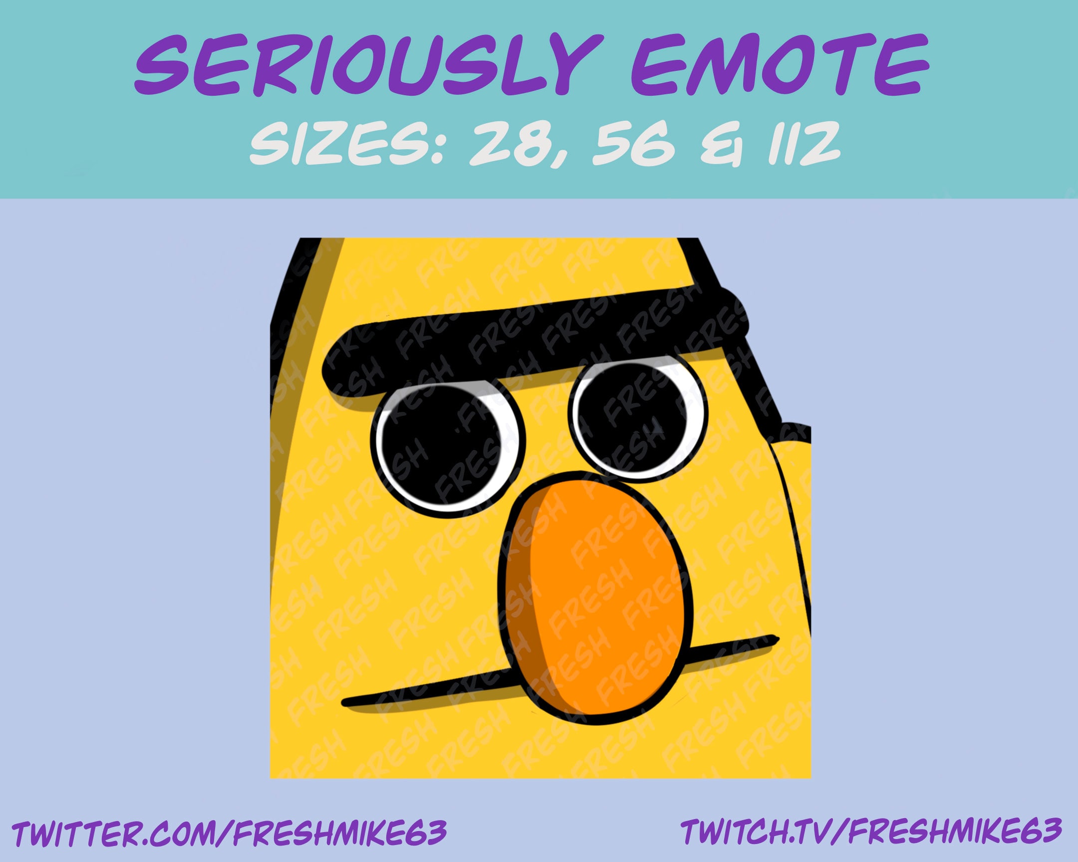 Seriously Emote | Twitch Emote | Youtube Emote | Discord Emote ...