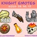 20 Pack Knight Emotes | Soulsborn Emotes | Knight Emotes | Emotes ...