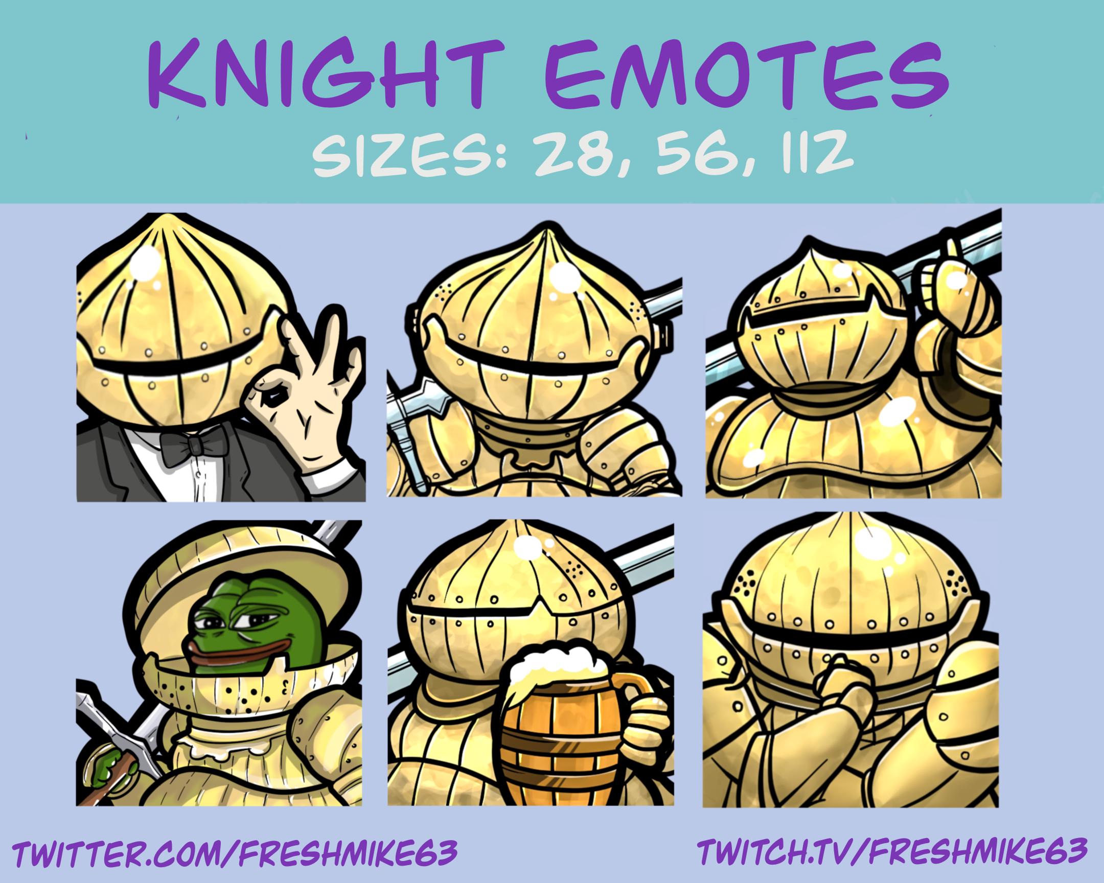 Onion Knight | Soulsborn Emotes | Knight Emotes | Emotes | Twitch Emote ...