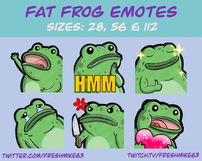 Frog Emotes , Cute Frog Emotes, Twitch Emotes, Discord Emotes, Youtube ...