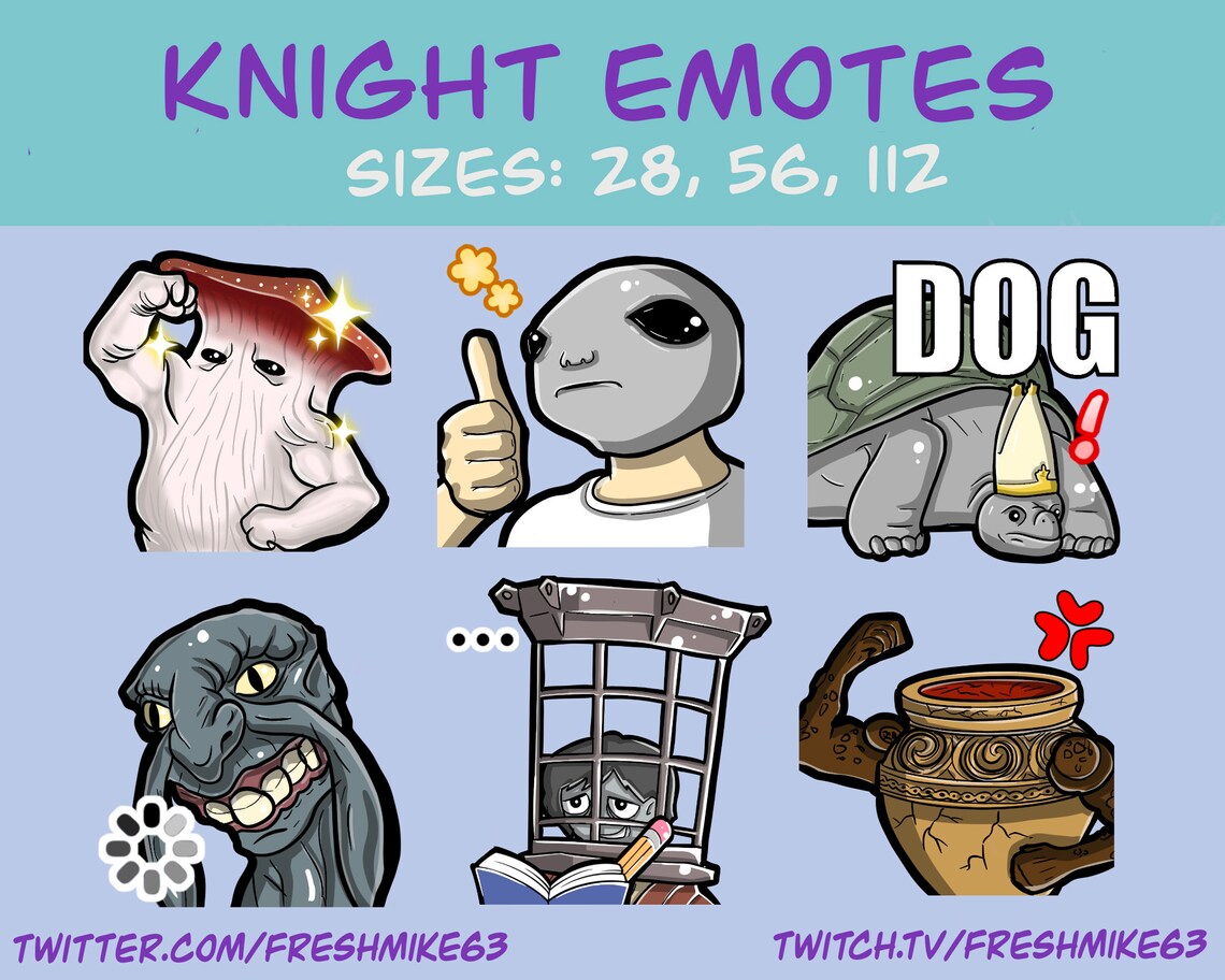 Soulsborn Emotes | Elden Emotes | Knight Emotes | Emotes | Twitch Emote ...
