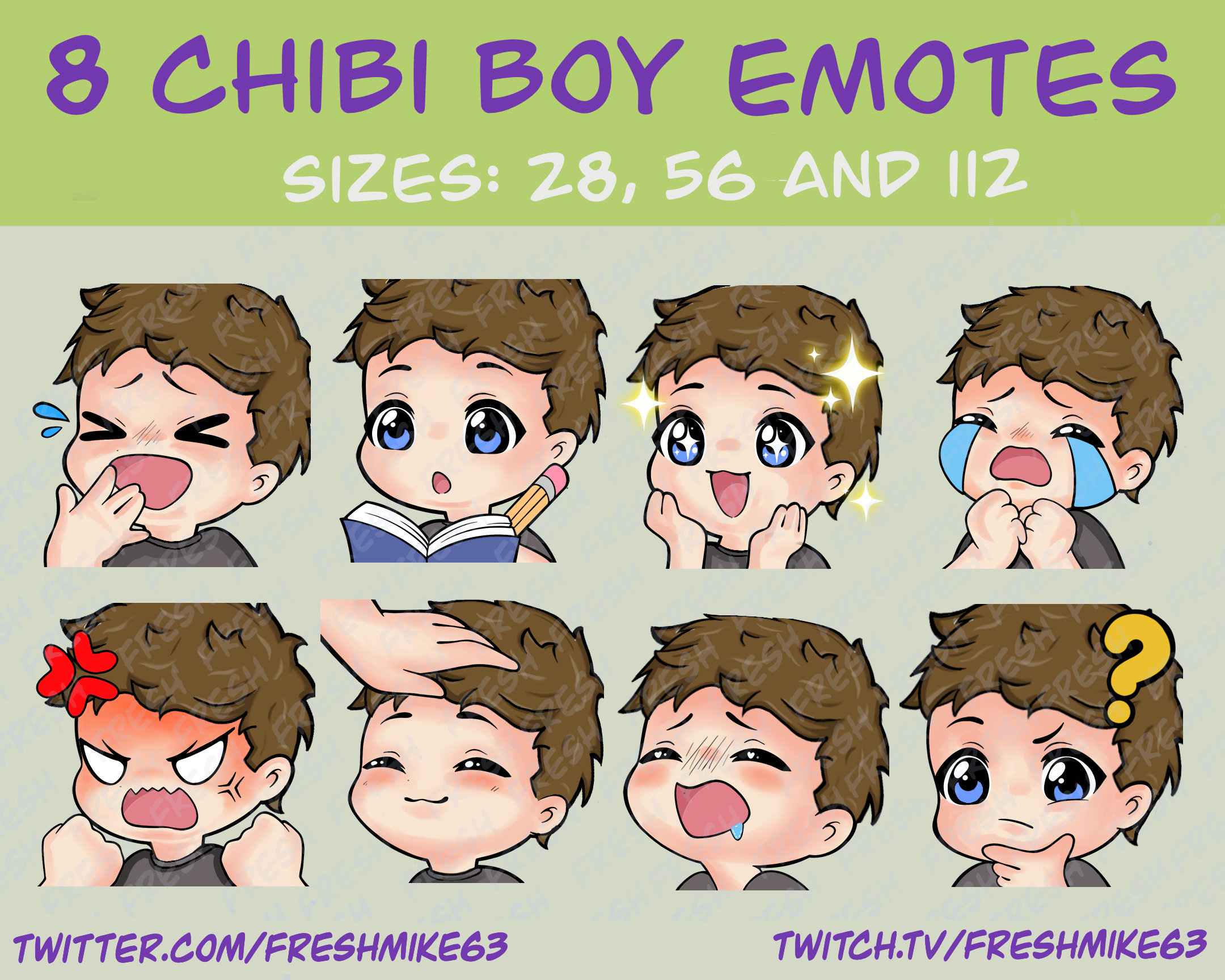 Boy Twitch Emotes , 8 Boy Emotes, Twitch Emotes, Discord Emotes ...
