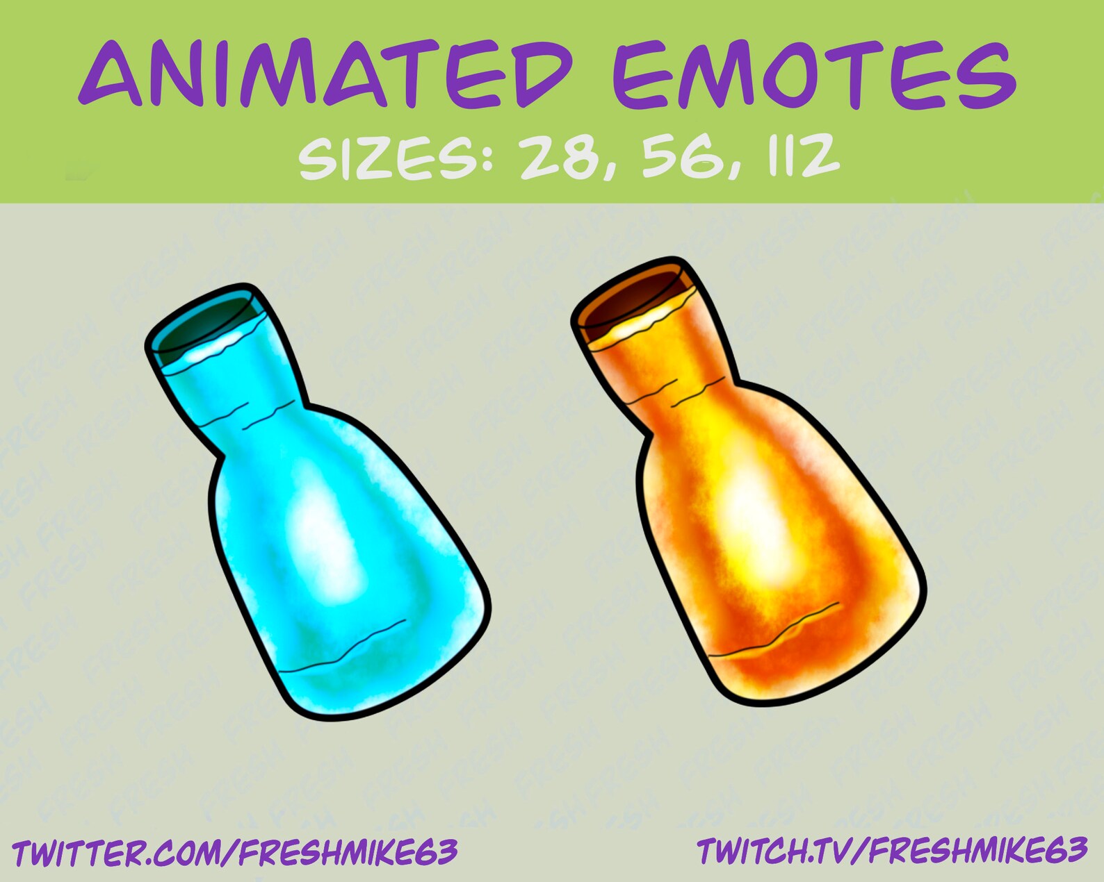 Animated Potion Flask Emote | Souls Born Emotes | Emotes | Twitch Emote ...