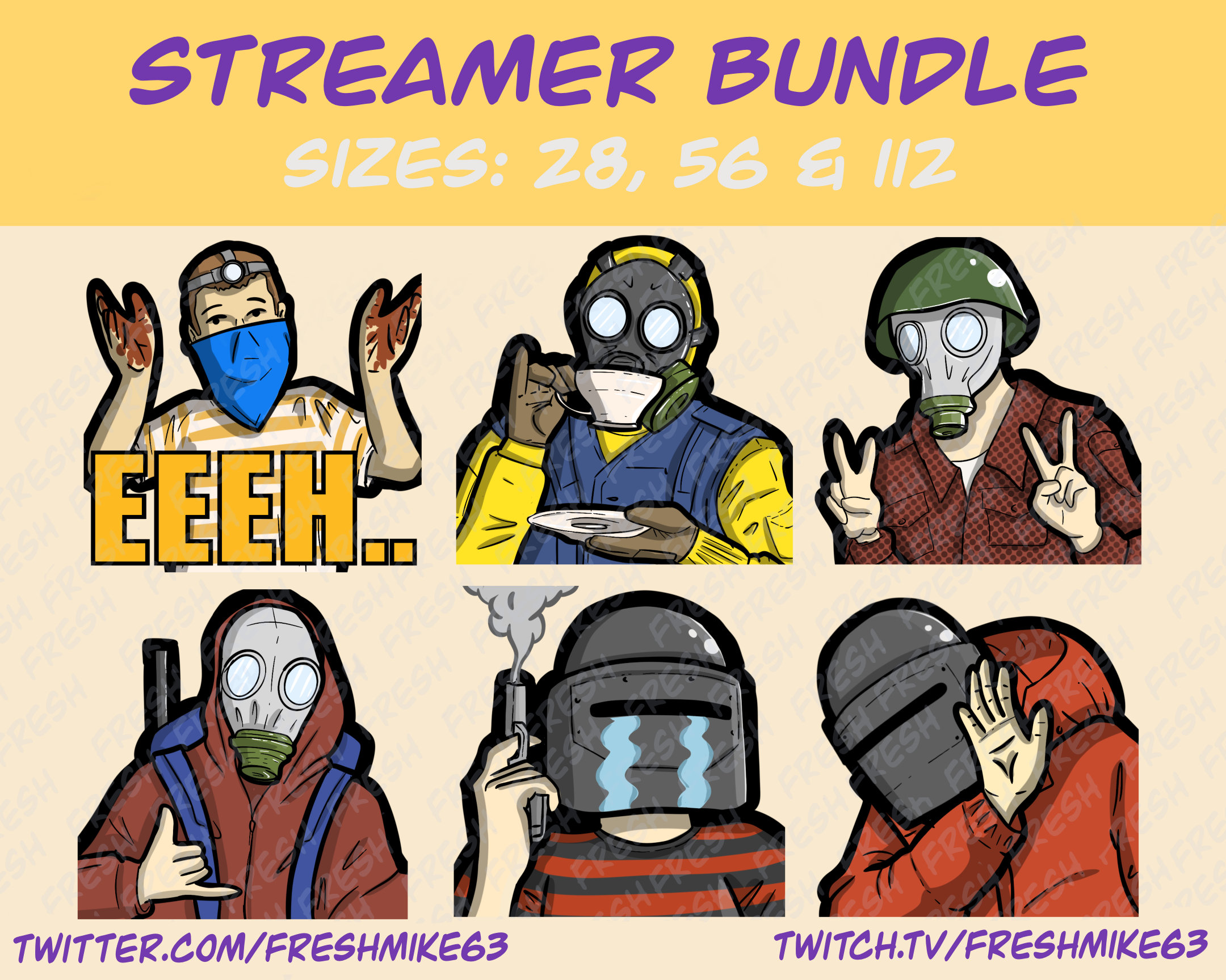 Survival Emotes Bundle | Zombie Emotes Pack | Emotes | Twitch Emote ...