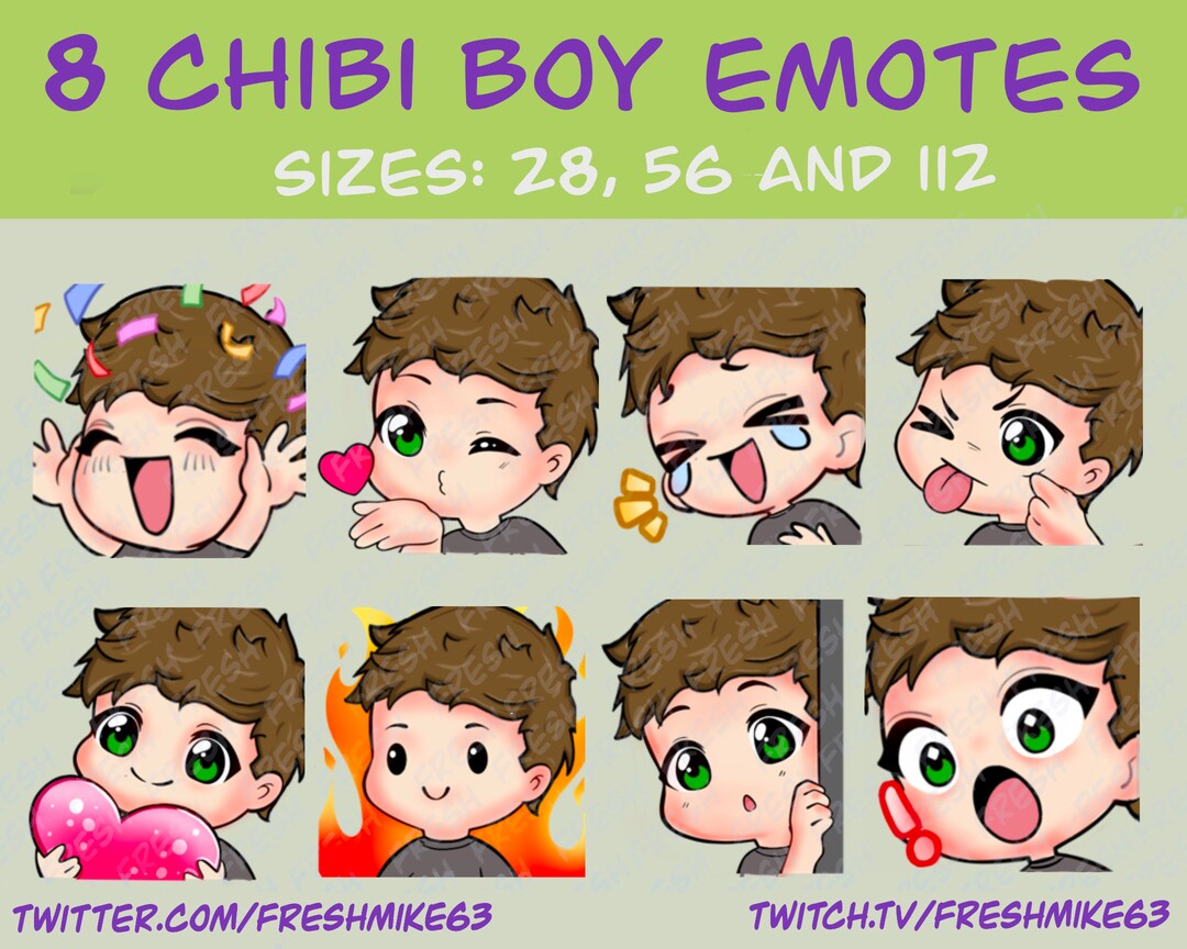 Boy Twitch Emotes , 8 Boy Emotes, Twitch Emotes, Discord Emotes ...