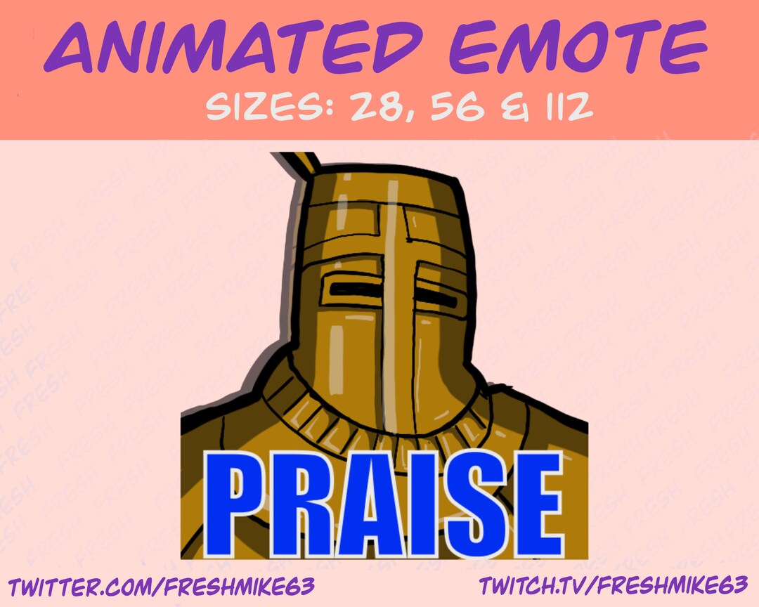 Animated Soulsborn Emotes | Praise Harder Emote | Knight Emotes ...