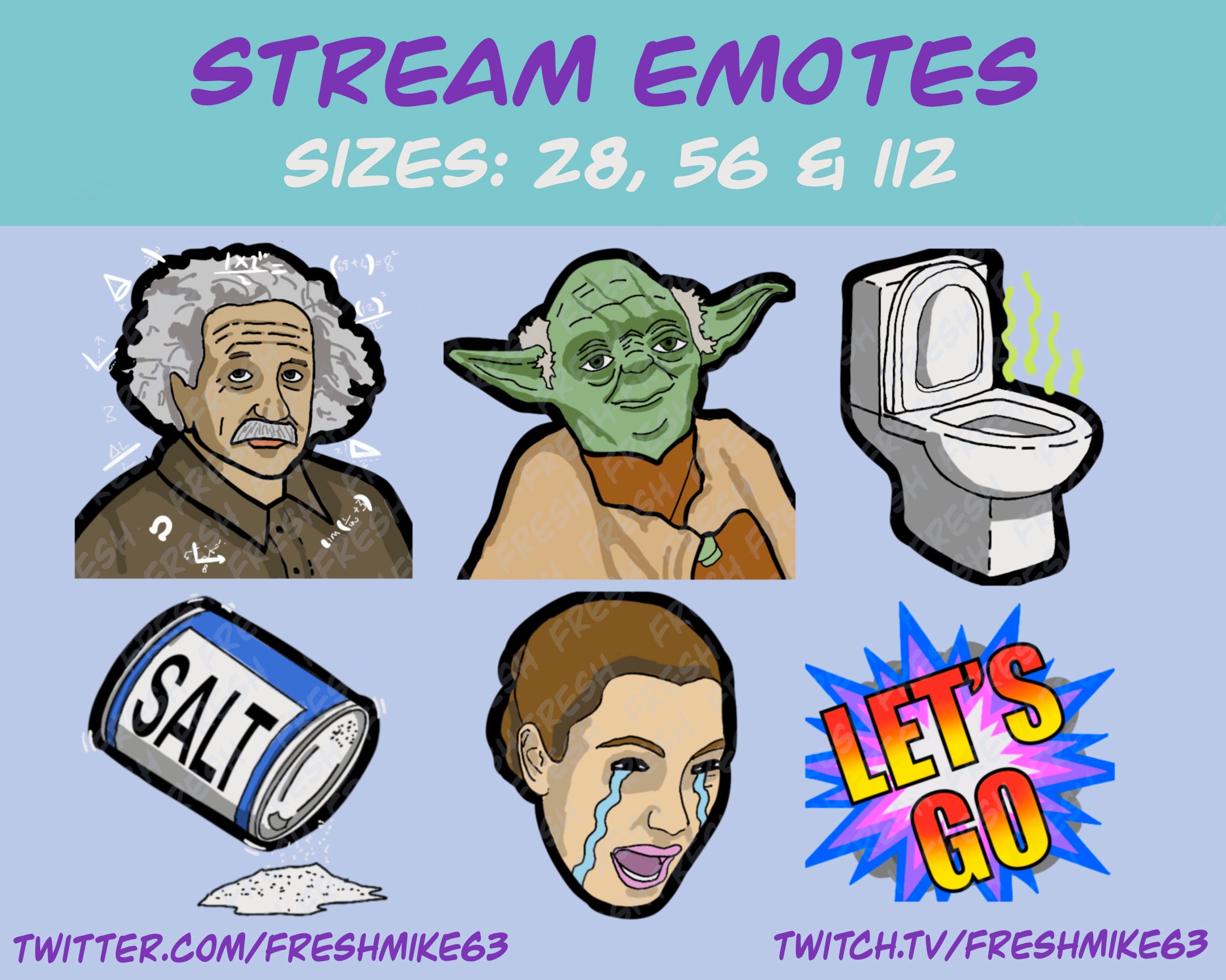 Streamer Emotes | Emote Pack | Twitch Emote | Youtube Emote | Discord ...