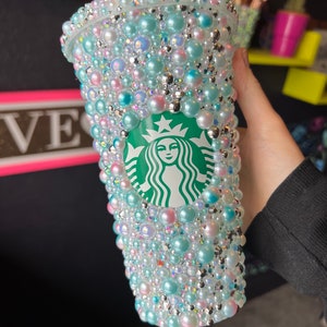 STARBUCKS ICE PRINCESS Cold Cup Tumbler With Mint Green, Turquoise and ...