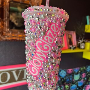 PERSONALISED Rhinestone Tumbler / Cold Cup Blinged Out With Gorgeous ...