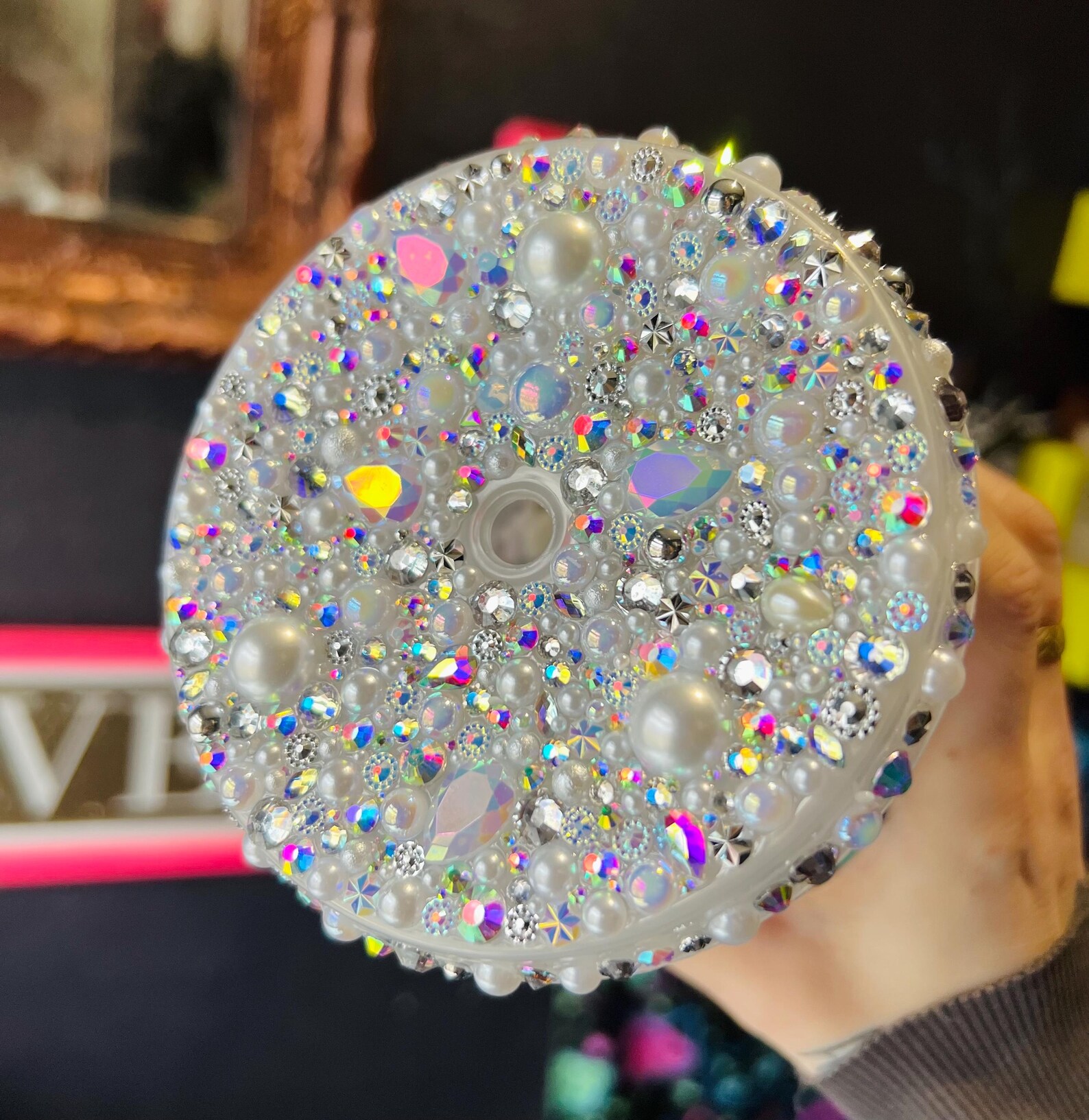 ICE SPARKLES Tumbler Water Bottle Drenched in Exquisite Crystals ...