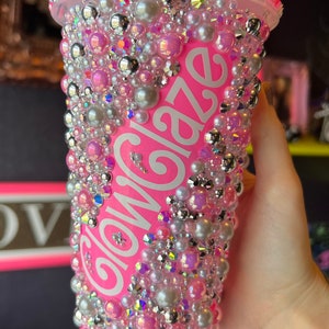 PERSONALISED Rhinestone Tumbler / Cold Cup Blinged Out With Gorgeous ...