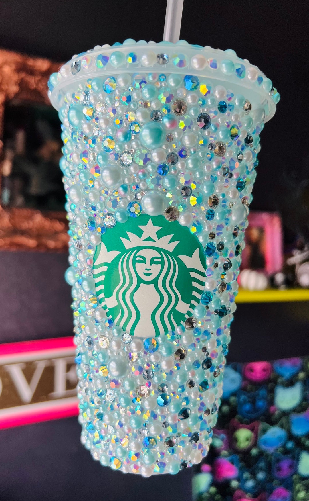 ICED PRINCESS Starbuck’s Cold Cup / Tumbler Embellished With Gorgeous ...