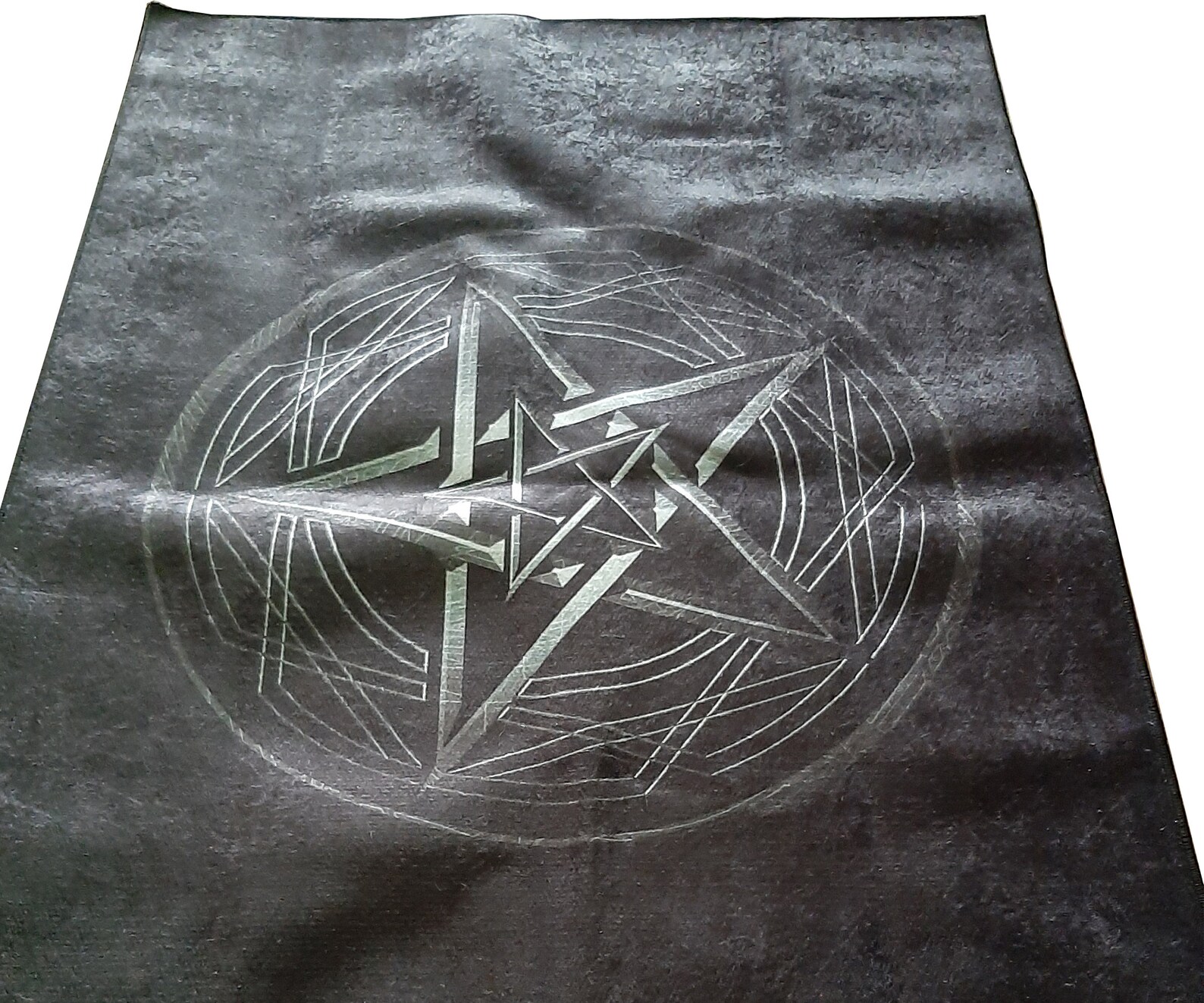 Pentagram Symbolstar Logogothic Black Rug Sacred Geometry - Etsy