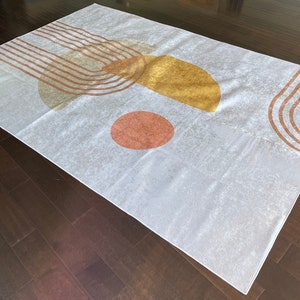 ABSTRACT LINE Rug Abstract Area Rug for Bedroom Boho - Etsy