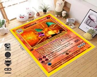 Charizard Card Carpet - Etsy