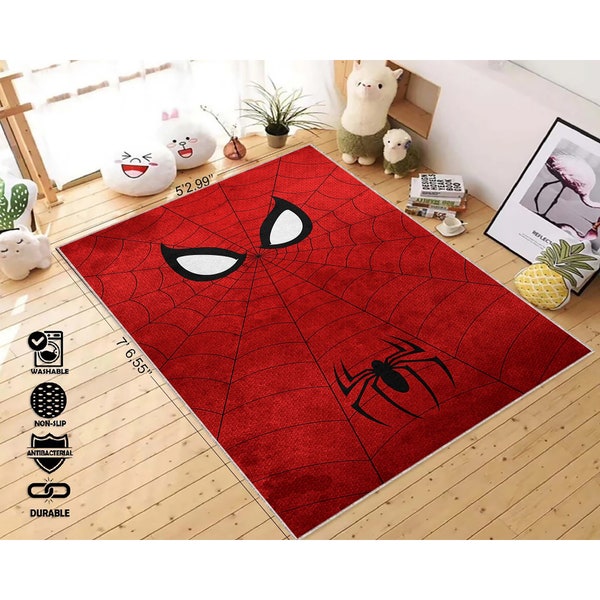 Spiderman Tufted Rug - Etsy