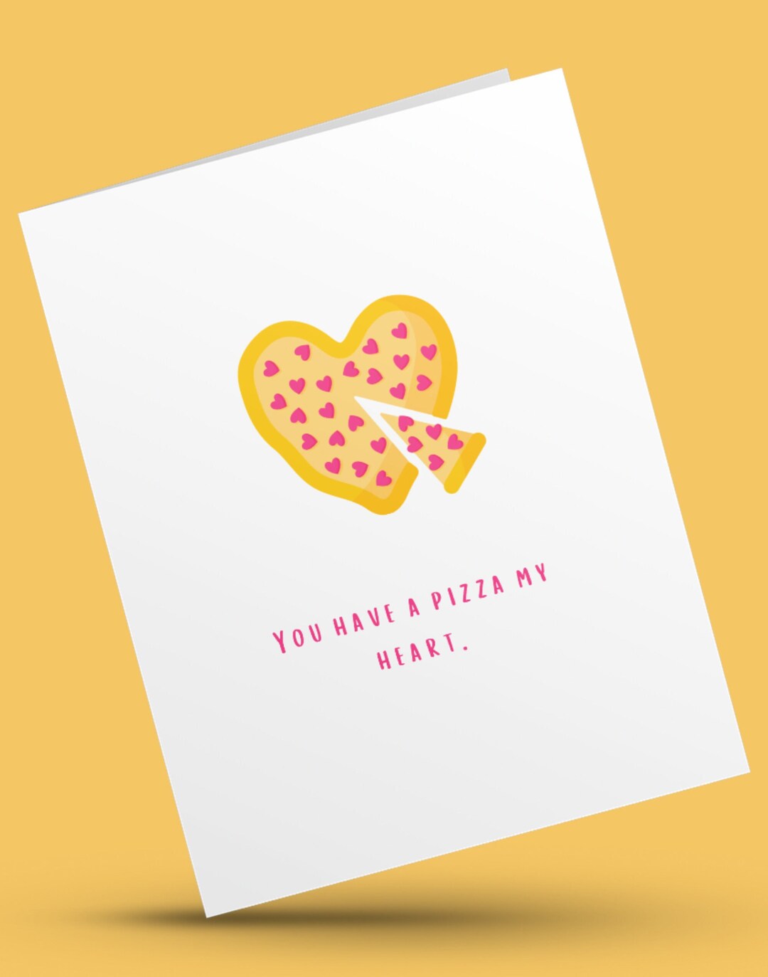 Funny Valentine's Day Pizza Card, Digital Download, Instant Printable ...