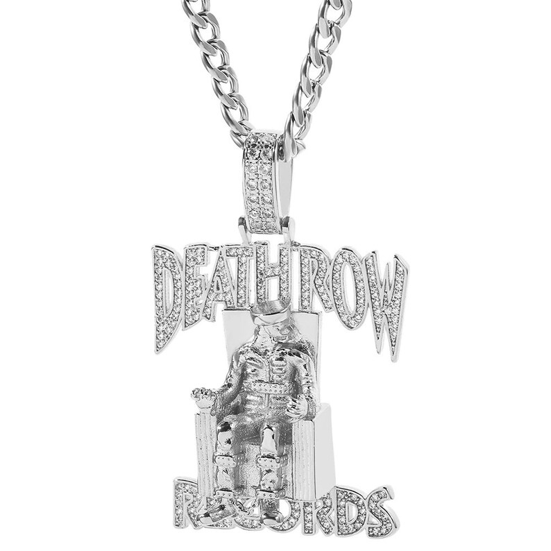 Death Row Records Chain Necklace Hip-hop Pendant 2pac Tupac - Etsy