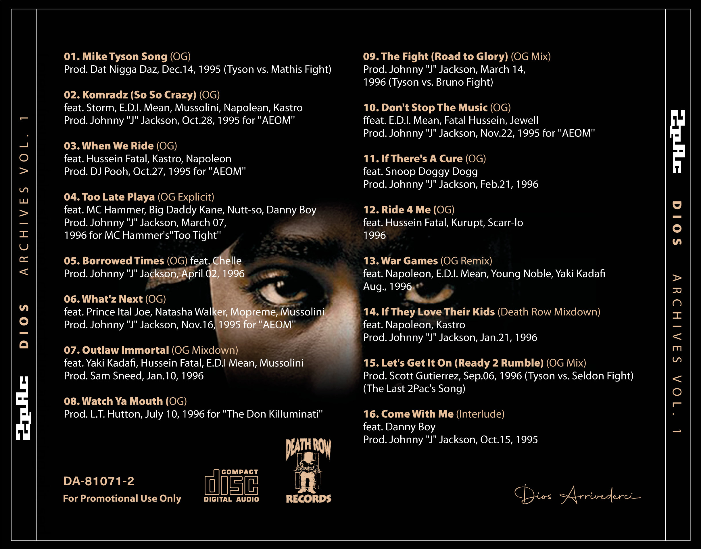 Set of 2pac Unreleased Albums - Troublesome '21, One Nation and DIOS (3 ...