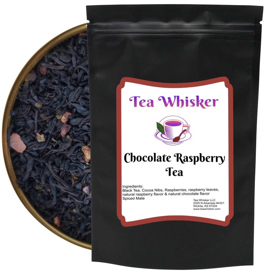 Chocolate Raspberry Tea, 100% All Natural, Gourmet Black Dessert Loose ...