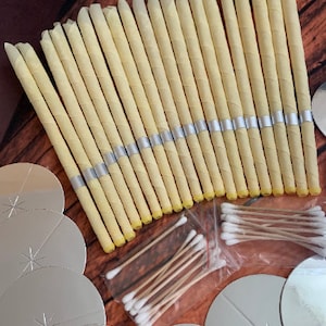 20 Pcs Ear Candle Ear Wax Candle Beeswax Candle Ear Cleaner Ear Wax ...