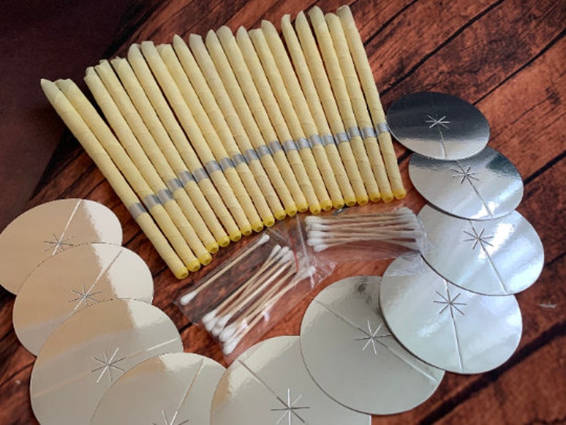 20 Pcs Ear Candle Ear Wax Candle Beeswax Candle Ear Cleaner Ear Wax ...