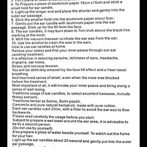 10 Pcs Ear Candles Bees Wax Removal Set Handmade With Discs Ear Candle ...