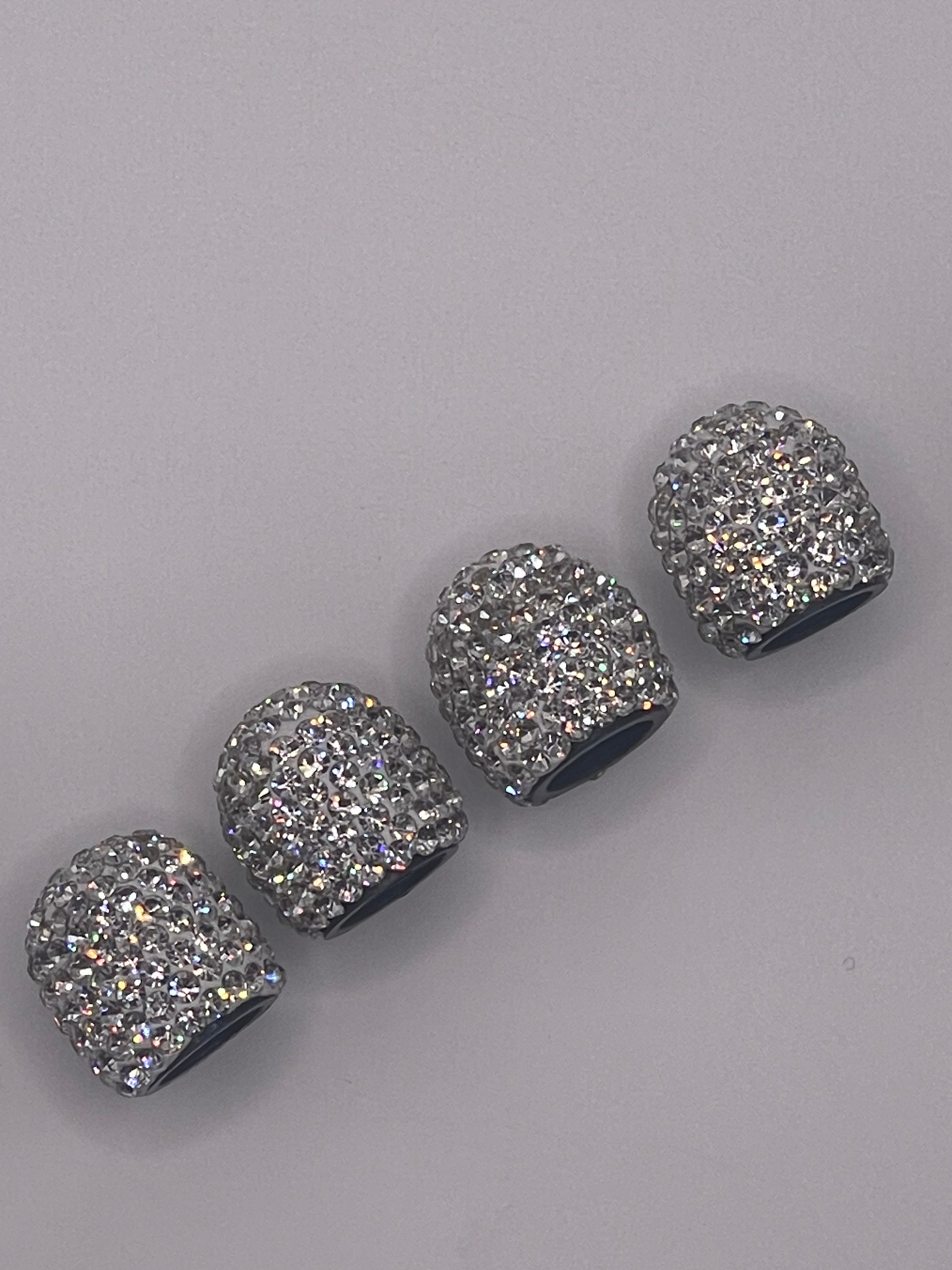 4 Pcs Crystal Car Tire Valve Caps Shining Dust-proof Wheel Valve Cover ...