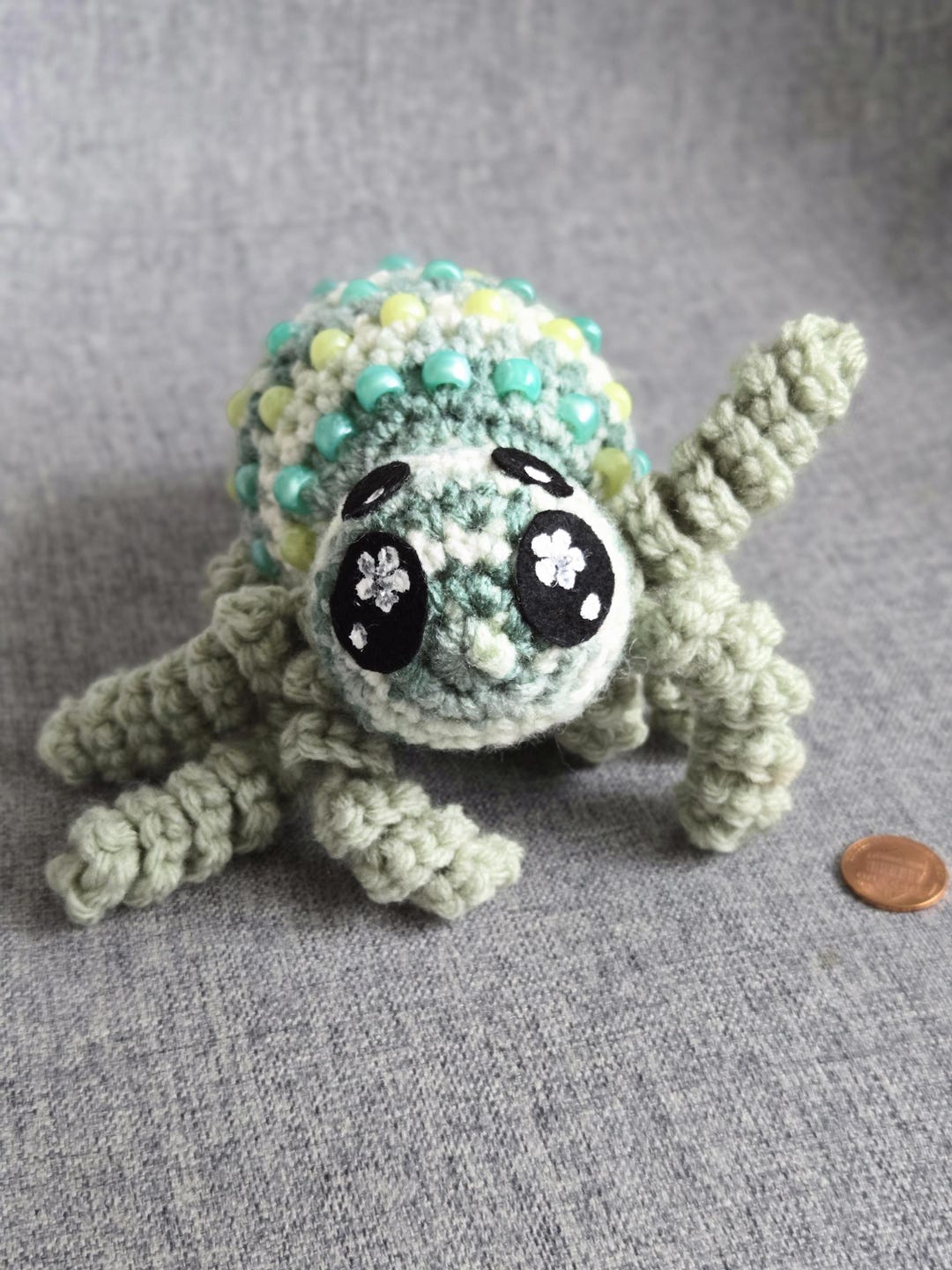 Sensory Spider, Handmade Crochet Plushie Amigurumi, Fidget Toy, Ready ...