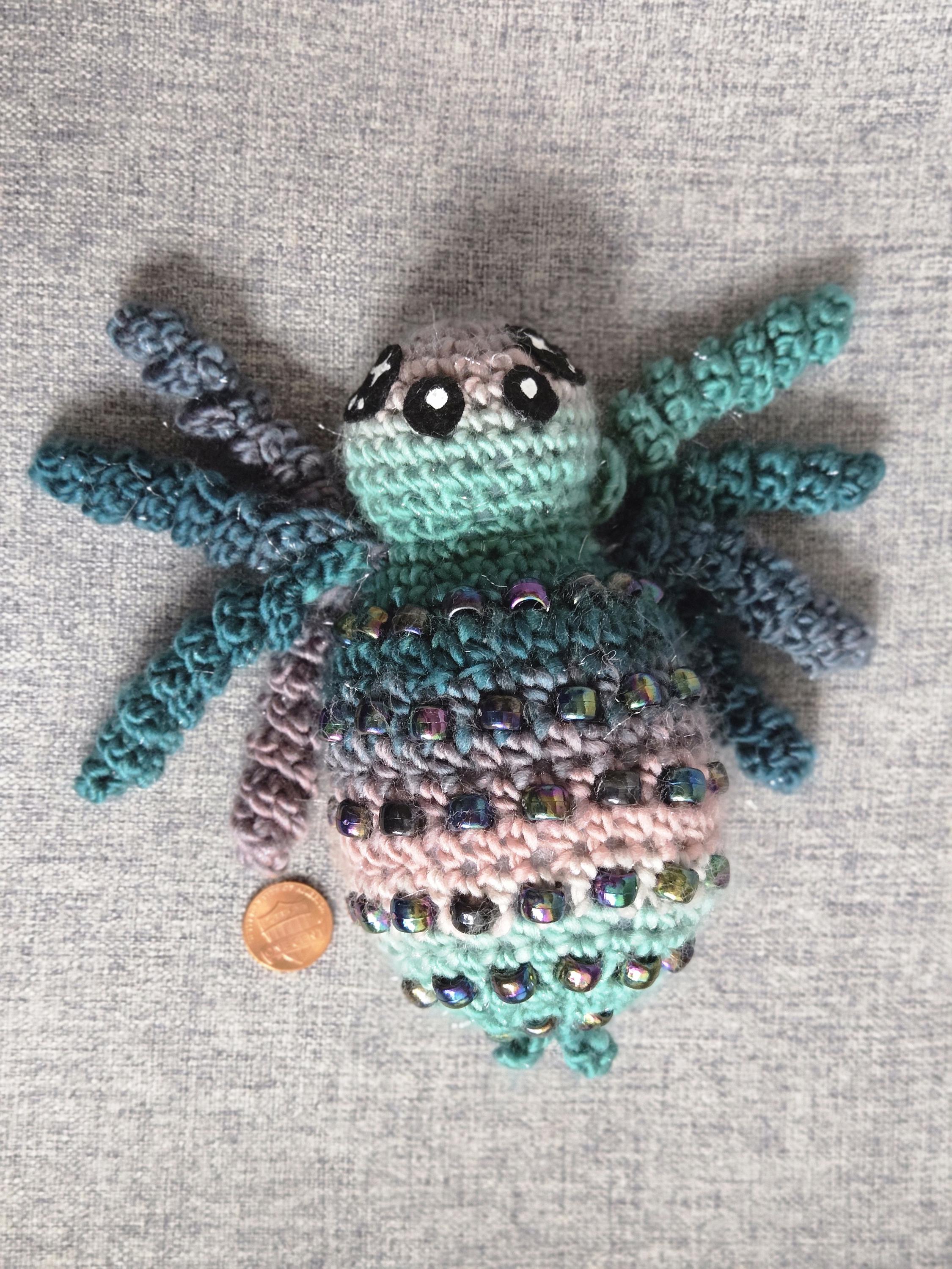 Sensory Spiders: Winter Blossoms Batch, Handmade Crochet Plushie ...