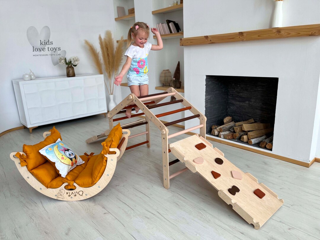 Piklers Triangle Set, Climbing Triangle, Pikler Arch, Indoor Playground ...