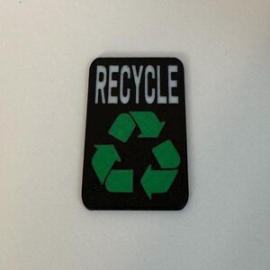 Trash Sign , Recycle Sign , Magnet Trash Can Sign , Recycle Can Magnet ...