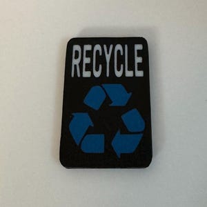 Trash Sign , Recycle Sign , Magnet Trash Can Sign , Recycle Can Magnet ...