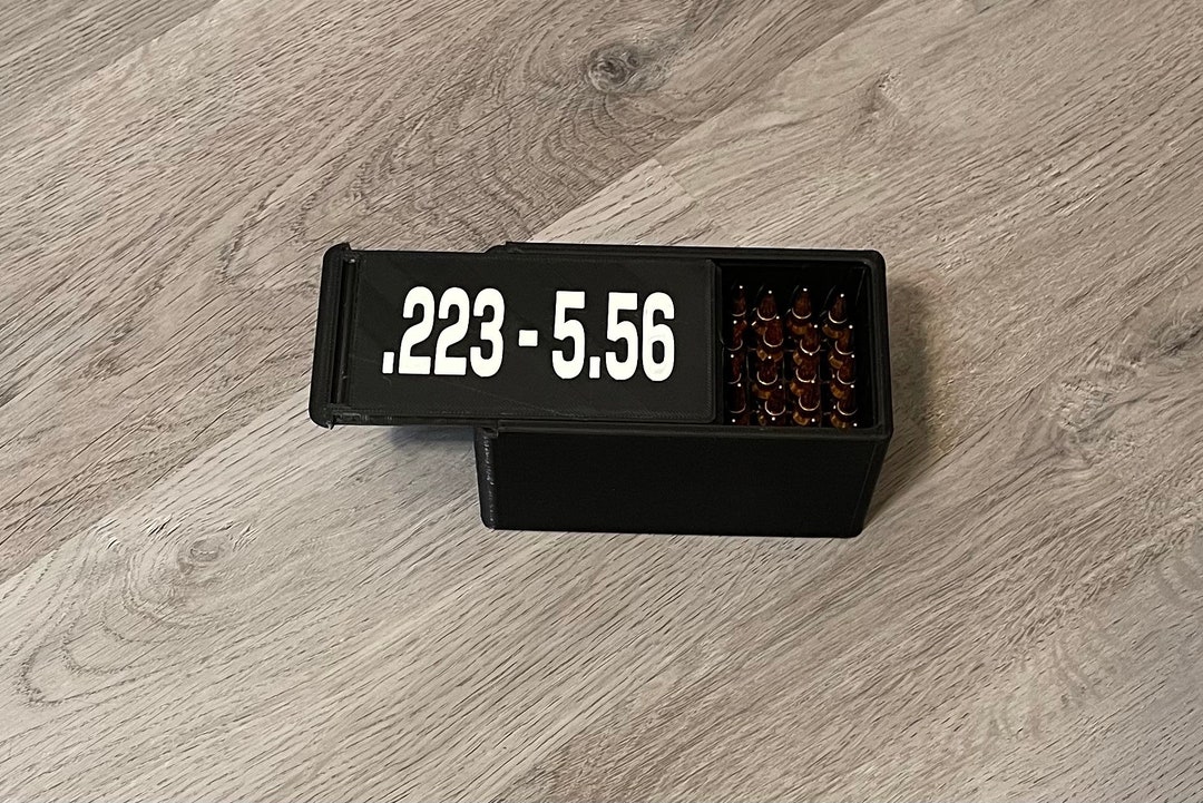 50 or 75 Round Ammo Case 5.56 223 Ammo Storage Box Ammo Case Multiple ...