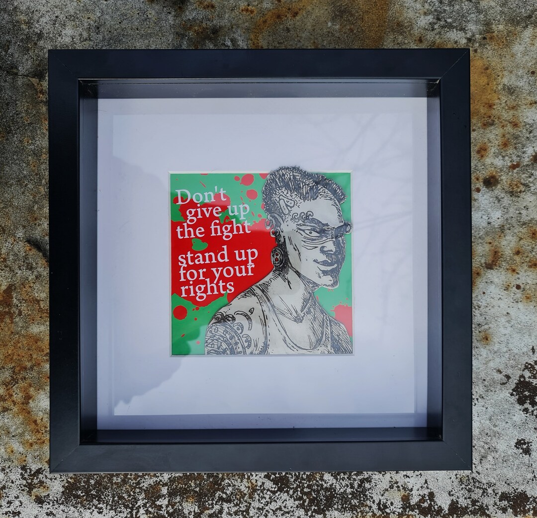 Anarchy Girl Wall Decor, Emo Room Decor, Gothic Home Decor, Punk Rock ...