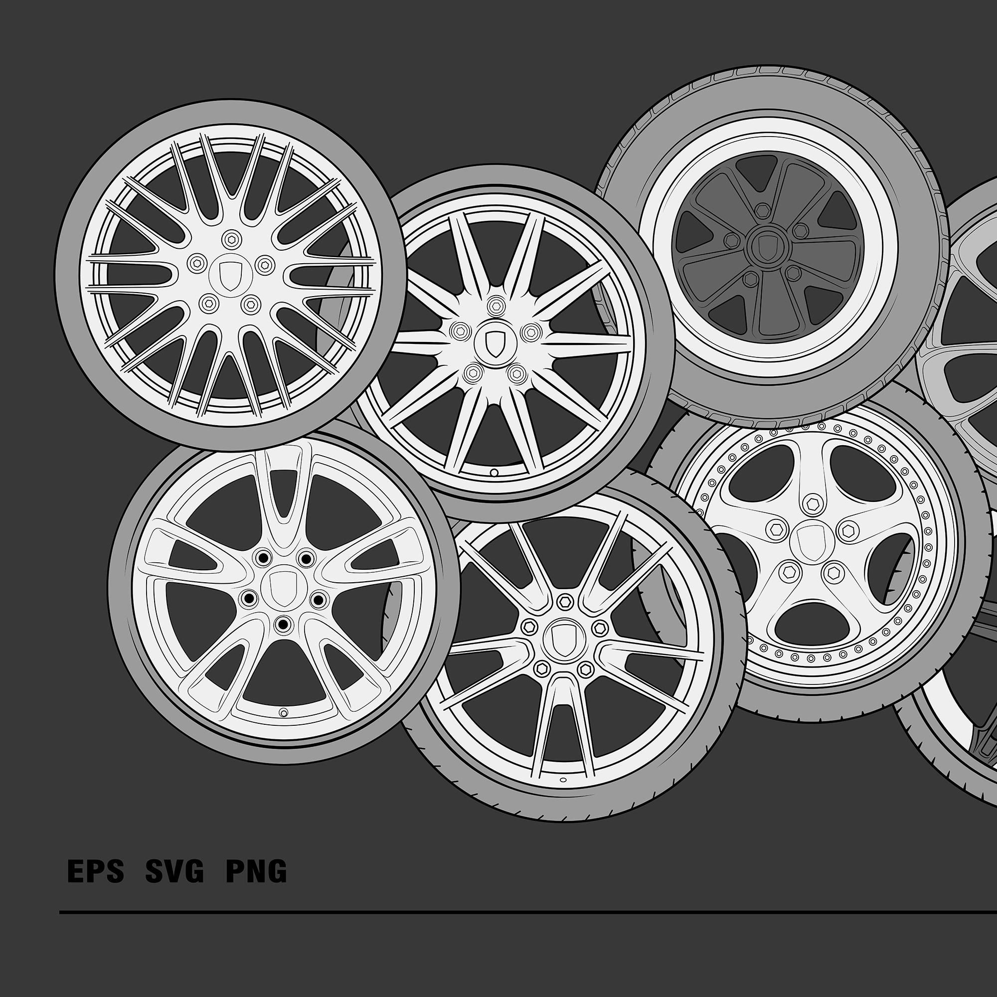 Rims Svg, Eps, Png, Transparent Background, Instant Download. - Etsy