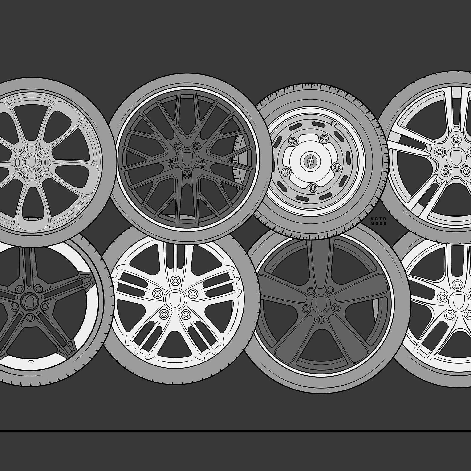 Rims Svg, Eps, Png, Transparent Background, Instant Download. - Etsy