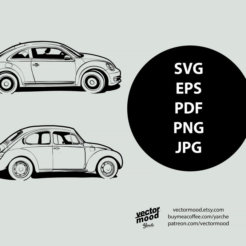Vw Bug Vector - Etsy