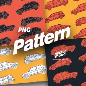 Gti Vector Set Car, EPS, PNG, SVG Wallpapers and Patterns - Etsy