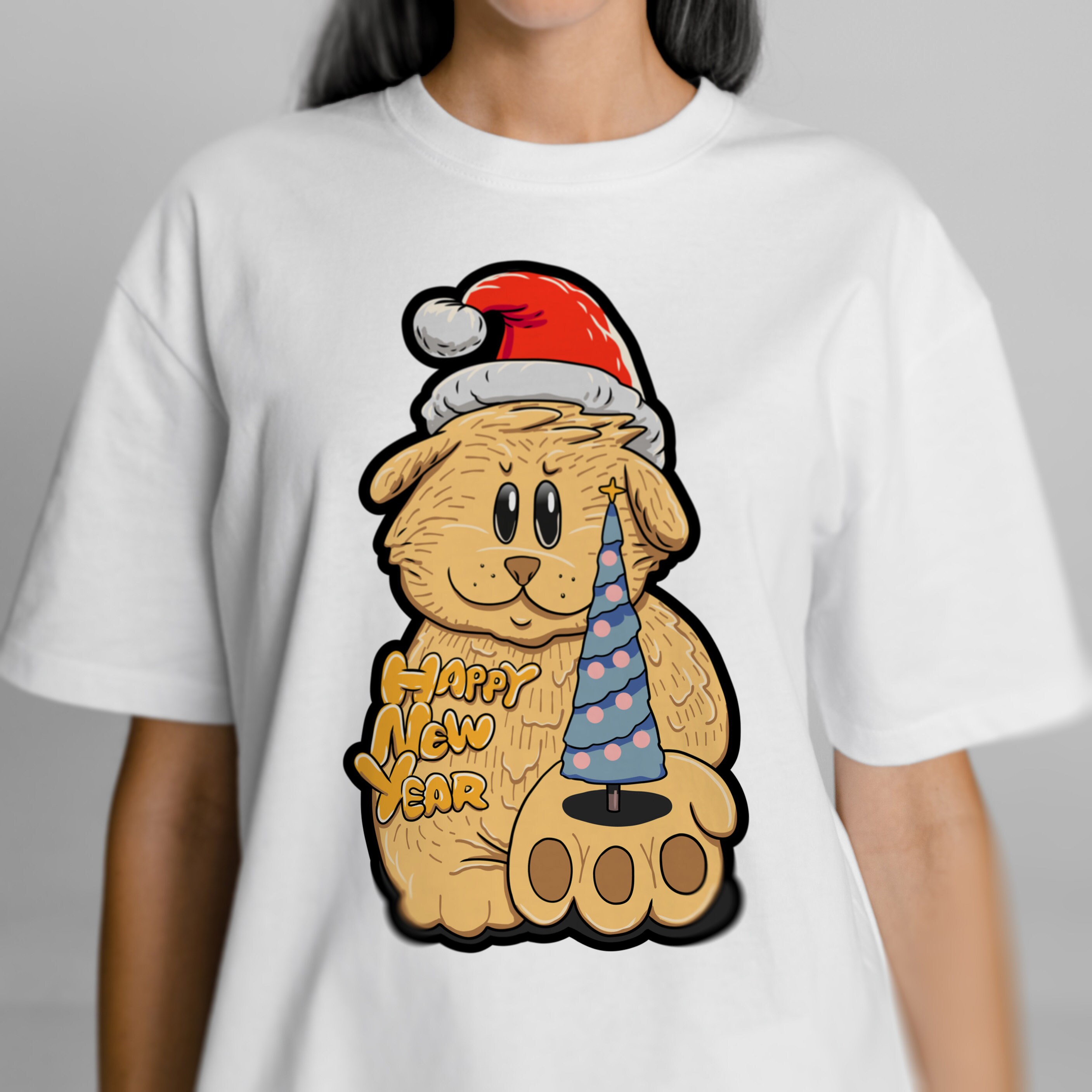 Puppy Santa Hat Svg - Etsy